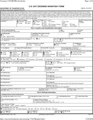 Fillable Online Crossing 175019B FRA Inventory Fax Email Print - pdfFiller