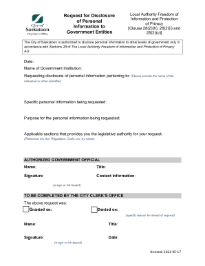 Fillable Online Government Entities Disclosure Request Form. Government Entities Disclosure ...