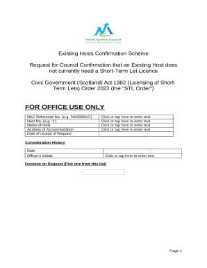 Licensing scheme opens for short-term lets - gov.scot Doc Template | pdfFiller