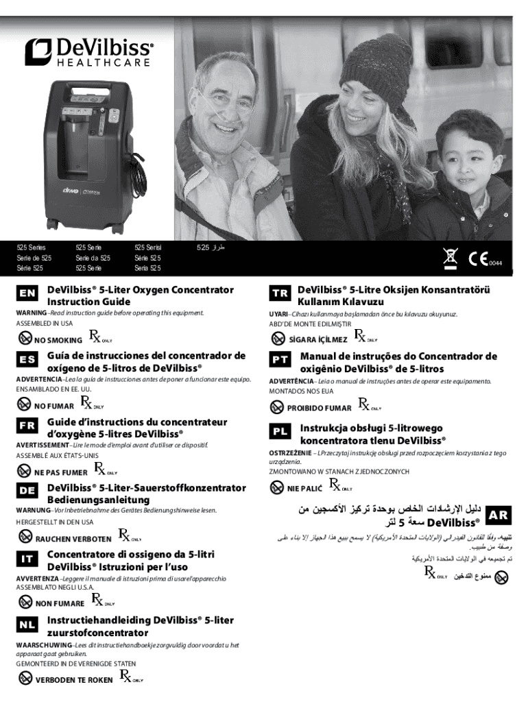 Fillable Online en DeVilbiss 5-Liter Oxygen Concentrator Instruction Guide Fax Email Print ...