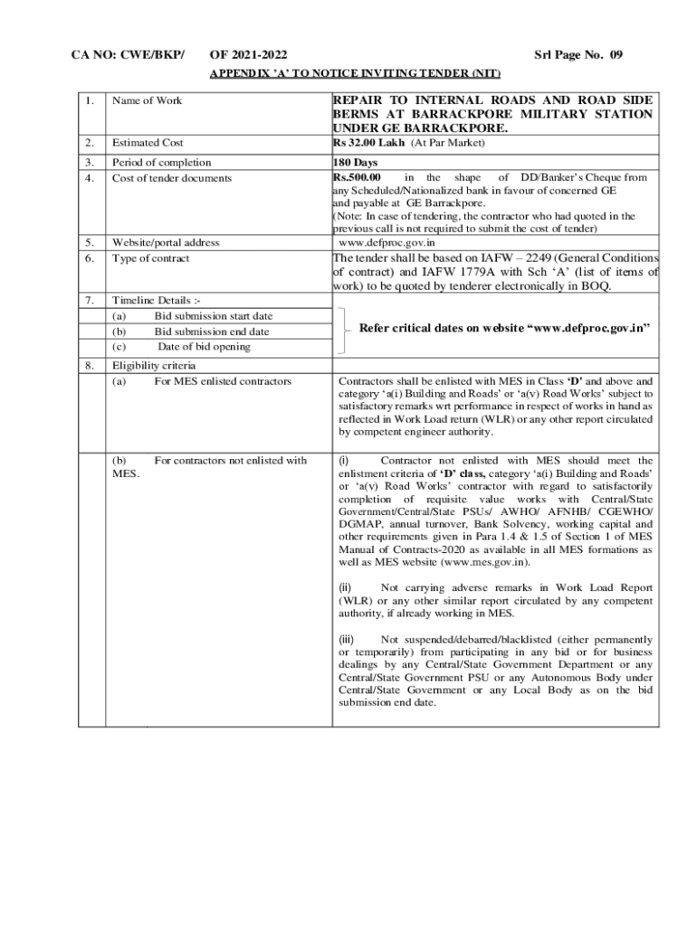 Fillable Online spl repair to boundary wall alongwith perimeter at barrackpore ... Fax Email ...