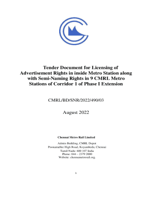 Fillable Online Tender Document for Licensing of Advertisement Rights ...