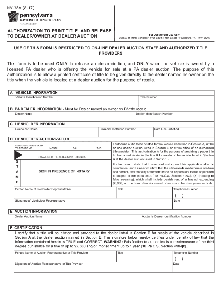 Fillable Online I FAST TITLE AUTHORIZATION/RELEASE AFFIDAVIT Owner ...