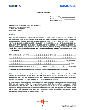 Fillable Online Application Form - Abc Buildcon Fax Email Print - pdfFiller