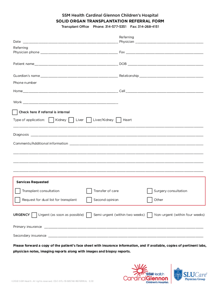 Fillable Online Transplant Staff Contact Sheet Fax Email Print - pdfFiller