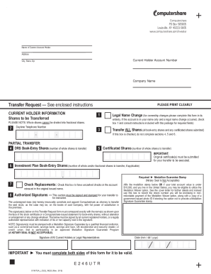 Fillable Online Computershare-Request-to-Transfer-Form ... - SouthPoint ...