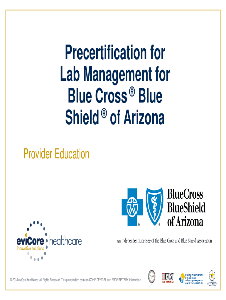 Fillable Online Prior Authorization of Lab Management for BlueCross and ...