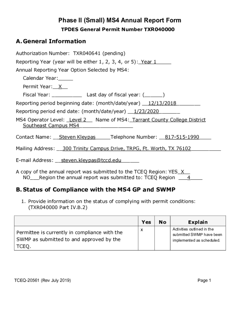 Fillable Online Stormwater Phase II Rule: Who's Covered? Designation ...