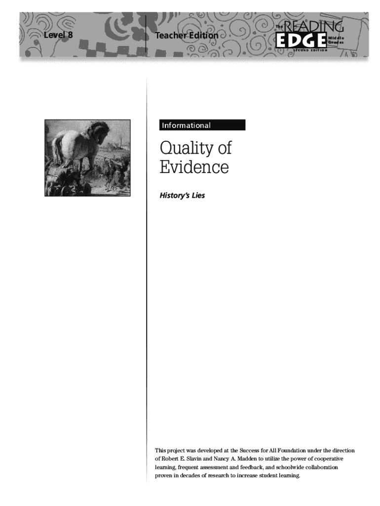 Fillable Online Success for All: Professor Slavin and the Improvement ...