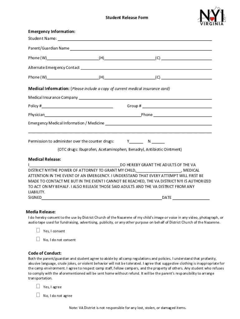 Fillable Online STUDENT MEDICAL FORM - Simcoe County District School ...