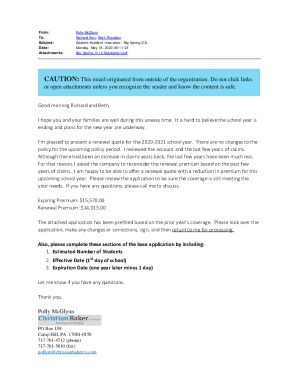 Fillable Online CAUTION: This email originated from outside of the ...