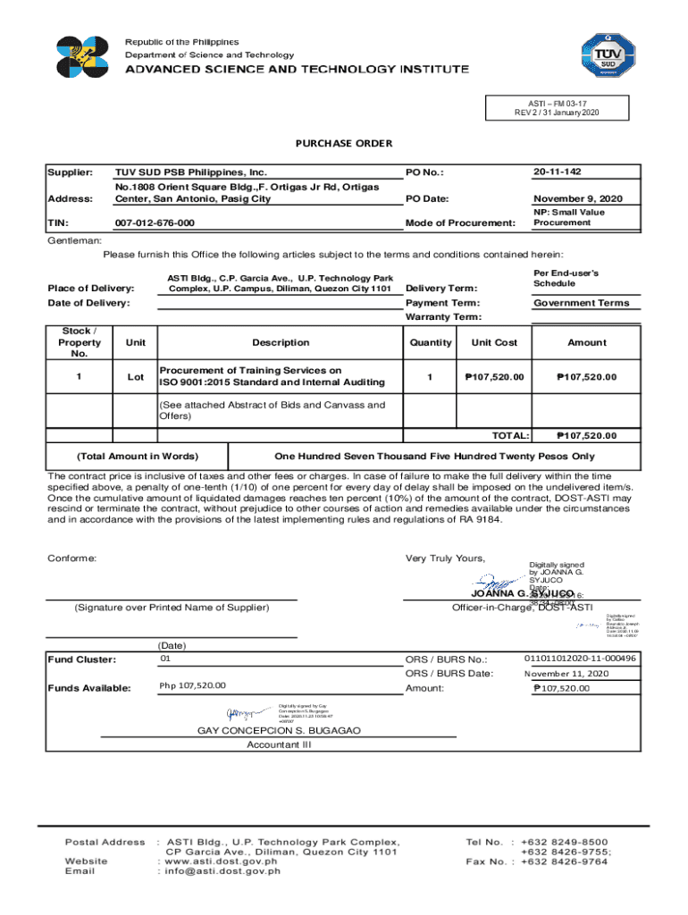 Fillable Online asti dost gov TV SD PSB Philippines- Add value. Inspire ...