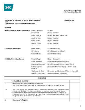 Fillable Online S4C Staff in attendance: Fax Email Print - pdfFiller