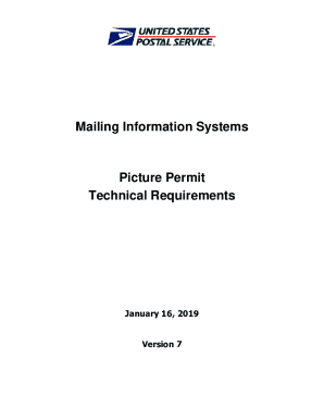 Fillable Online Mailing Information Systems Picture Permit Technical ...