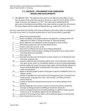 Fillable Online Major Project Checklist - Preliminary Fax Email Print ...