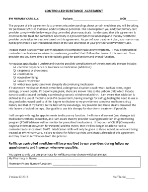 Fillable Online What is a controlled substance agreement? - Scriptulate ...