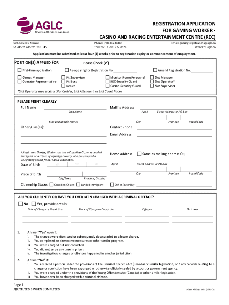 Fillable Online REGISTRATION APPLICATION Fax Email Print - pdfFiller