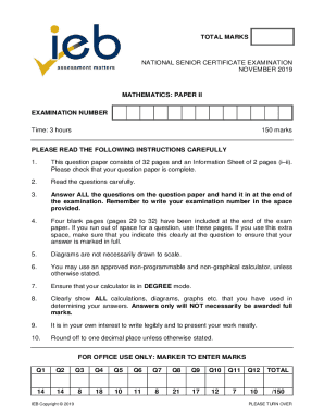 Fillable Online NATIONAL SENIOR CERTIFICATE EXAMINATION MAY 2021 ...