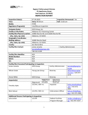 Fillable Online Company Name Facility Name Location City Location ...