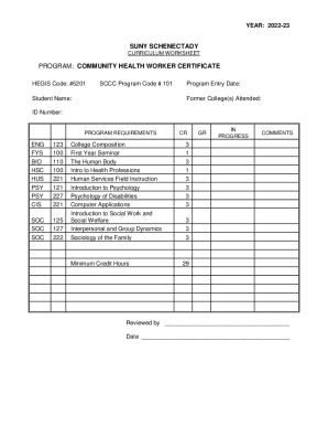 Fillable Online 22-23 Community Health Worker Certificate curriculum ...
