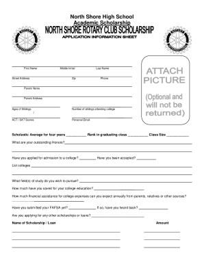 Fillable Online APPLICATION INFORMATION SHEET Fax Email Print - pdfFiller