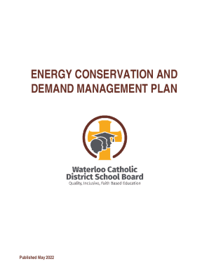 Fillable Online Energy Conservation and Demand Management Plan for ...