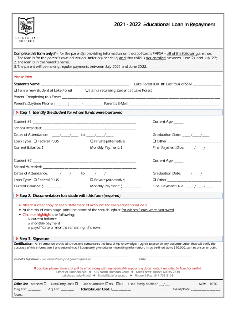 Fillable Online Complete this form only if for the parent(s) providing information on the ...