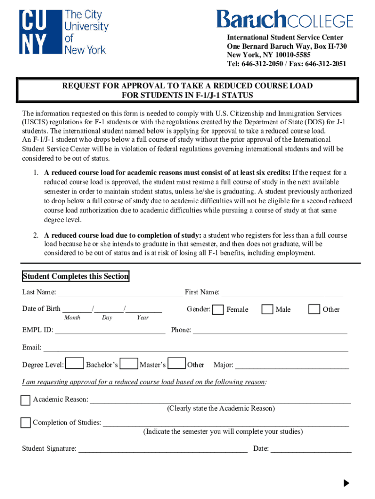 Fillable Online Baruch must update its STEM codes for international students Fax Email Print ...