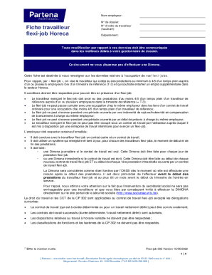 Fillable Online Fillable Online partena-professional Fiche travailleur ...