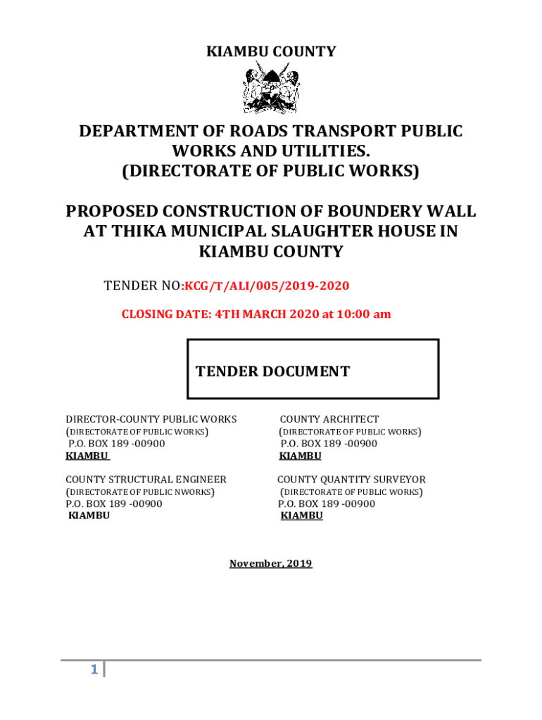 Fillable Online kiambu go THE EMPLOYER IS - Kiambu County Government ...