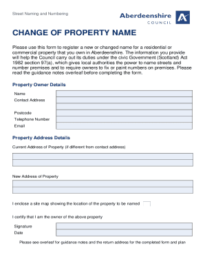 Fillable Online Street Naming and Renaming Policy and Guidelines Fax ...
