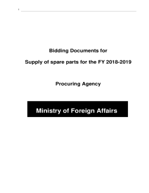 Fillable Online Bidding Documents for Supply of spare parts for the FY 2018 ... Fax Email Print ...