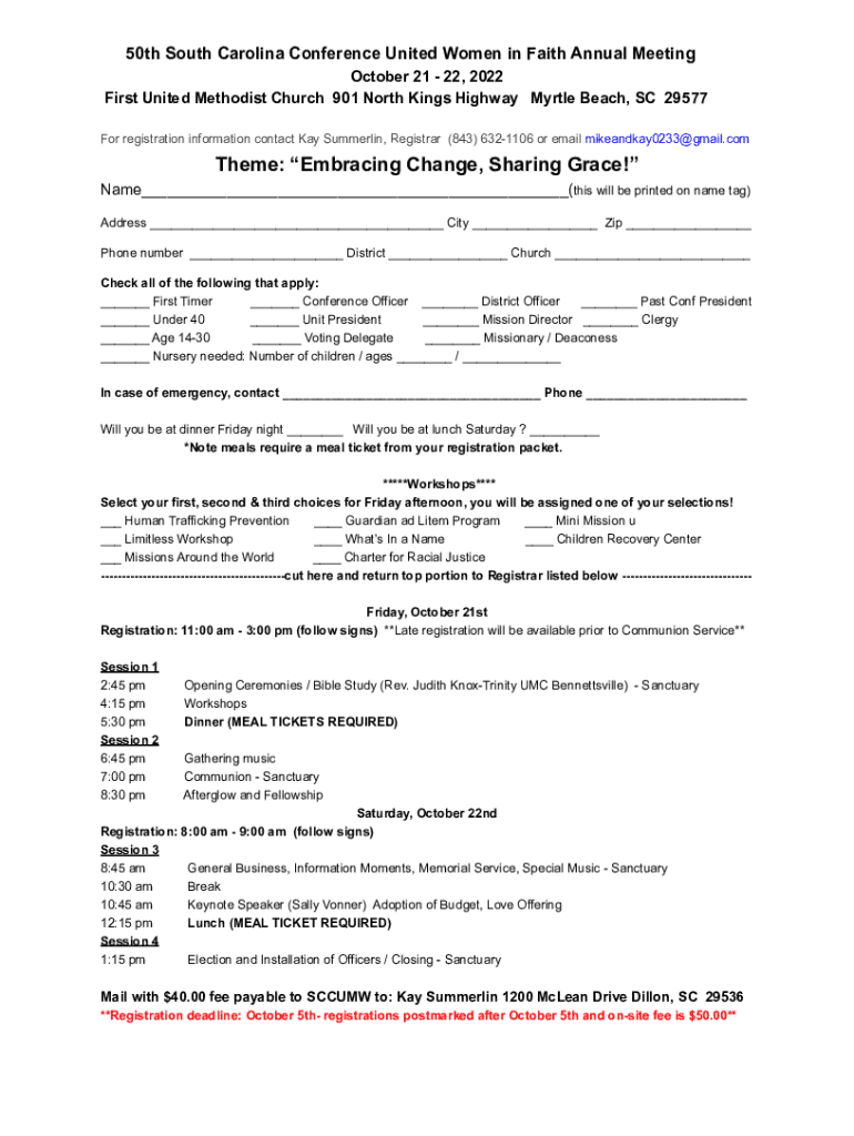 Fillable Online 50th AM Registration Form Fax Email Print - pdfFiller
