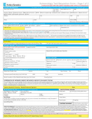 Fillable Online Inspiration Pulmonary Health Requisition Form Fax Email ...