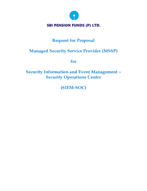 Fillable Online Request for Proposal Managed Security Service Provider ...