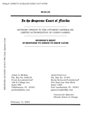 Fillable Online In the Supreme Court of Florida Fax Email Print - pdfFiller