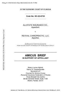 Fillable Online AMICUS BRIEF - Supreme Court of Florida - public Fax ...