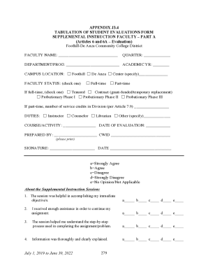 Fillable Online J1 ADMINISTRATIVE AND PEER EVALUATION FORM ... Fax ...