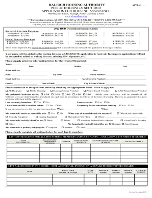 Fillable Online HUD Public Housing Program - Raleigh Housing Authority ...