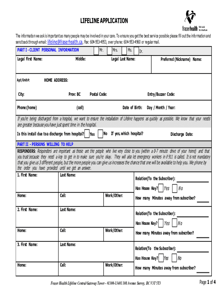 Fillable Online Lifeline Program Household Worksheet Fax Email Print ...