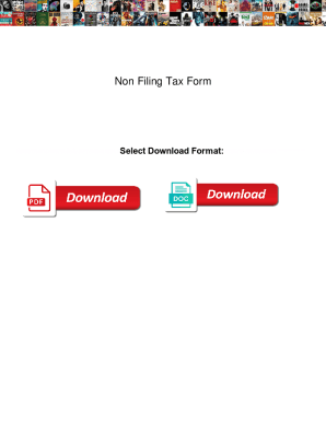 Fillable Online Non Filing Tax Form. Non Filing Tax Form grade Fax ...