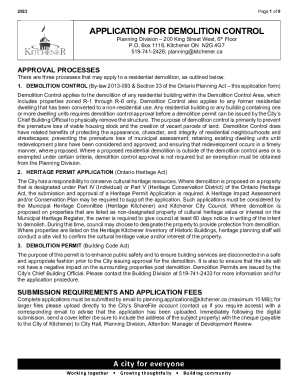 Fillable Online Building Permit Applications and Fees - City of Brockville Fax Email Print ...
