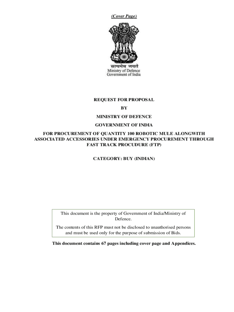 Fillable Online indianarmy nic REQUEST FOR PROPOSAL (RFP) DDG PPO IHQ OF MOD ... Fax Email Print ...