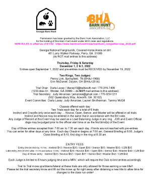 Fillable Online official club rulebook - Barn Hunt Association Fax ...