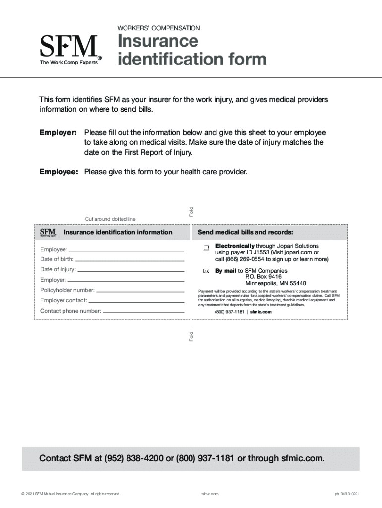 Fillable Online your work injury checklist1 - SFM Mutual Insurance Fax ...