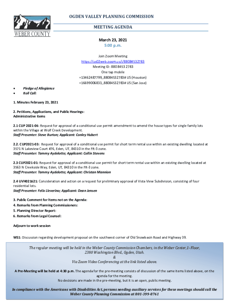 Fillable Online Weber County Planning Division Details - Utah.gov Fax Email Print - pdfFiller
