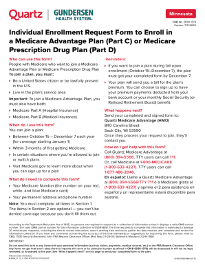 Fillable Online 2022 GHS MN Quartz Medicare Advantage (HMO) Enrollment ...