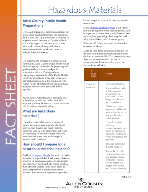 Fillable Online Hazards and Vulnerabilities Fact Sheets Fax Email Print - pdfFiller