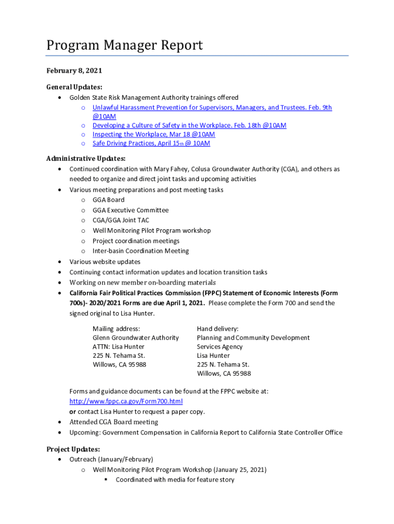 Fillable Online Golden State Risk Management Authority (GSRMA) Fax ...