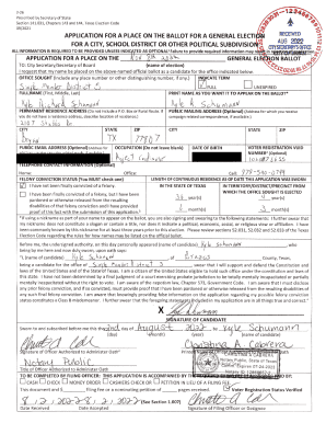 Fillable Online Texas 2022 election: Your primary sample ballot Fax ...